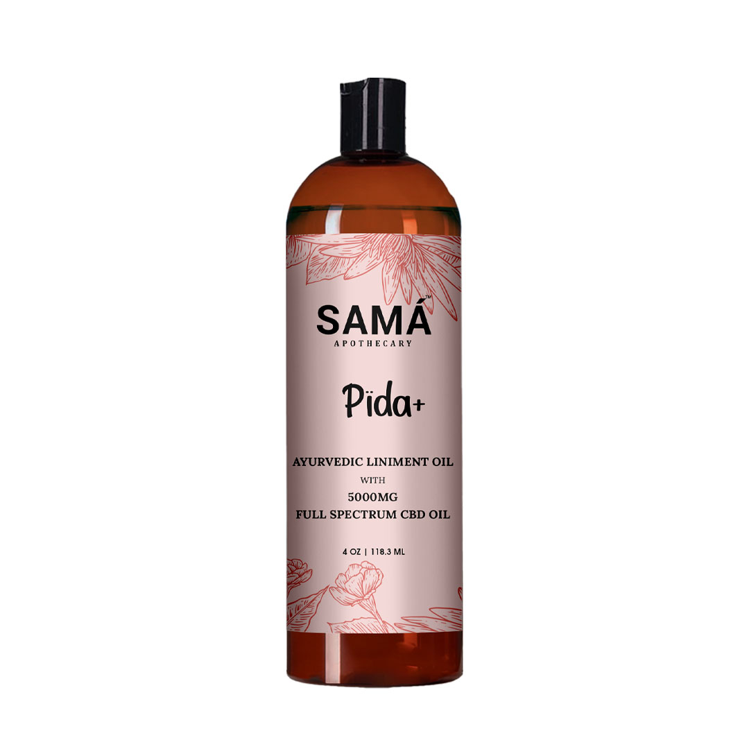 Samá Pida+ Ayurvedic Liniment / Pain Oil with 5000MG CBD (4 Oz) – Sama ...